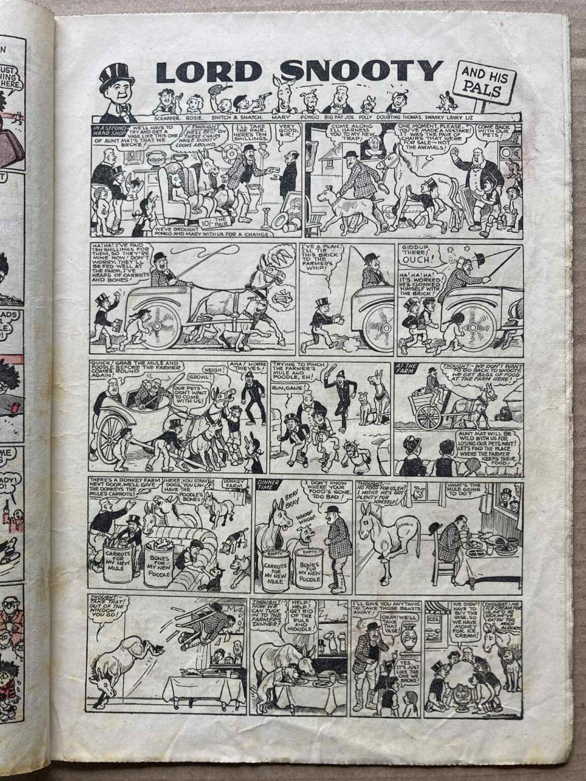 Original “Lord Snooty” art by Dudley Watkins offered at auction ...