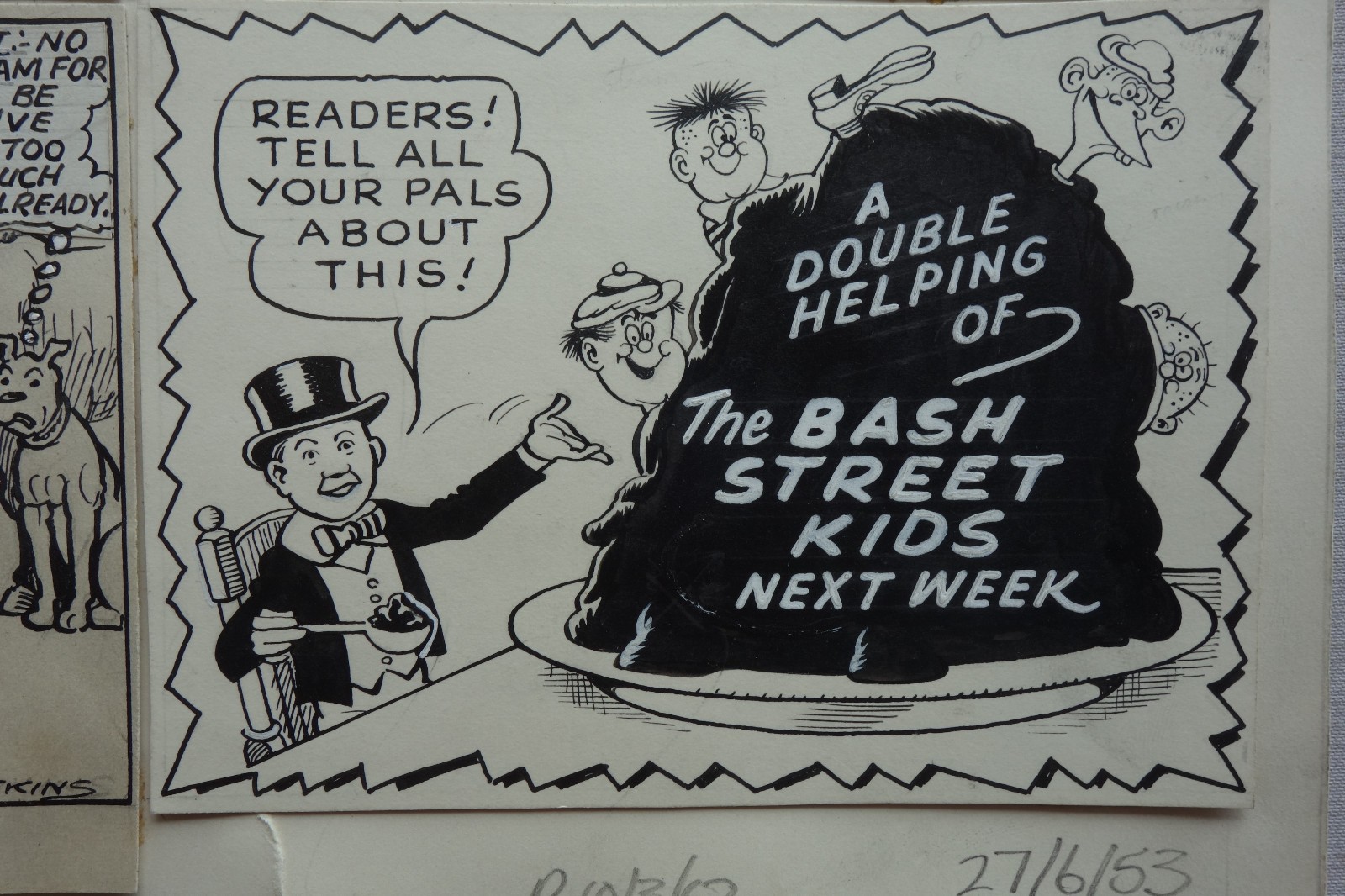 Original “Lord Snooty” art by Dudley Watkins offered at auction ...