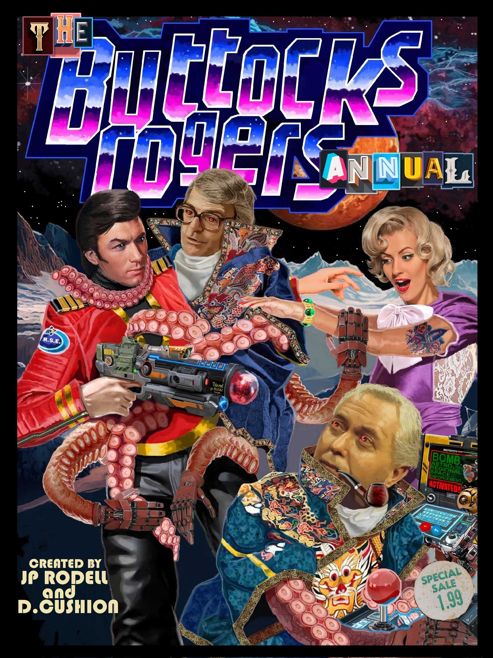 Spoof space hero Buttocks Rogers returns in a spanking new Annual! – downthetubes.net