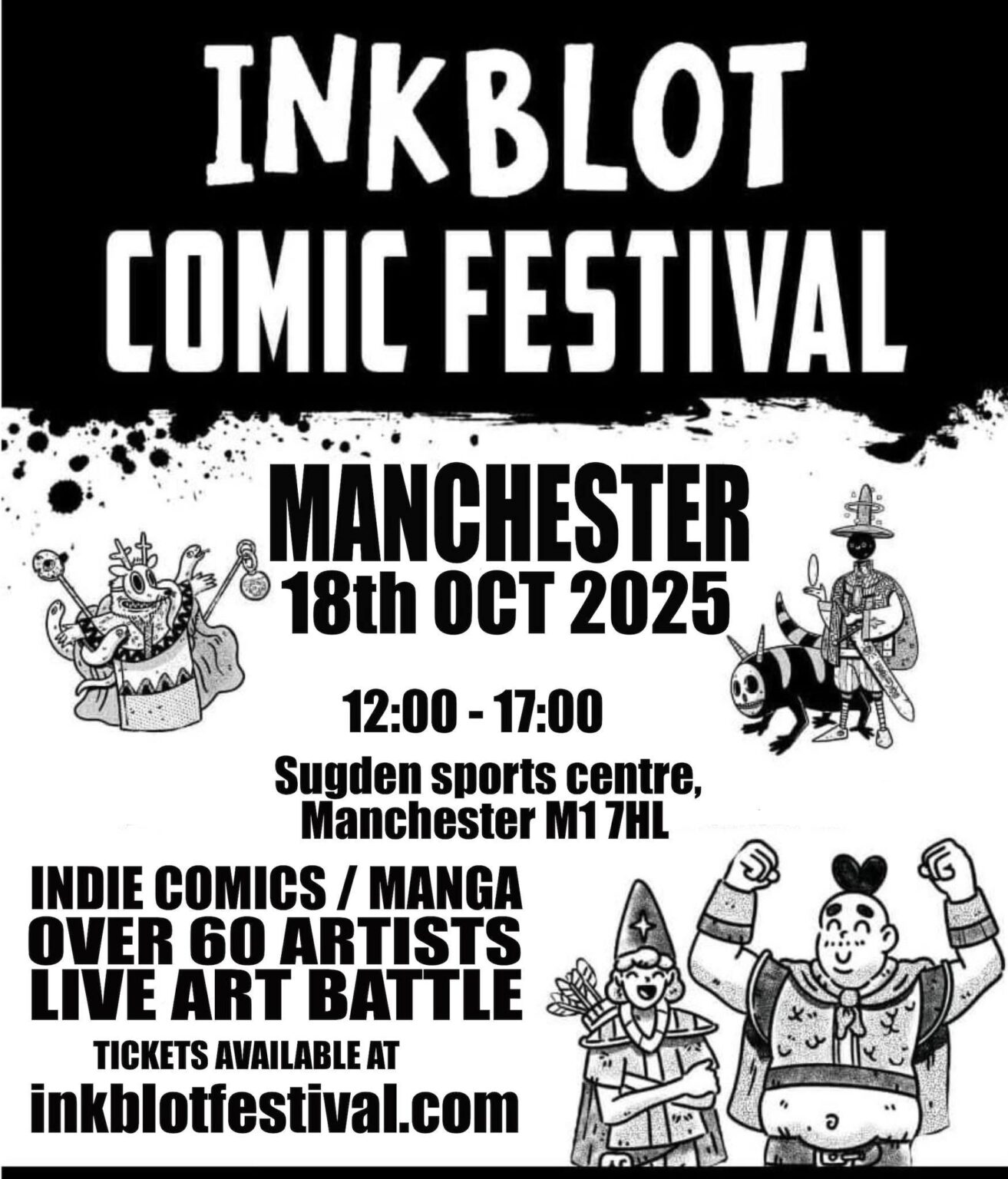 Inkblot Comic Festival returns to Manchester in October – downthetubes.net