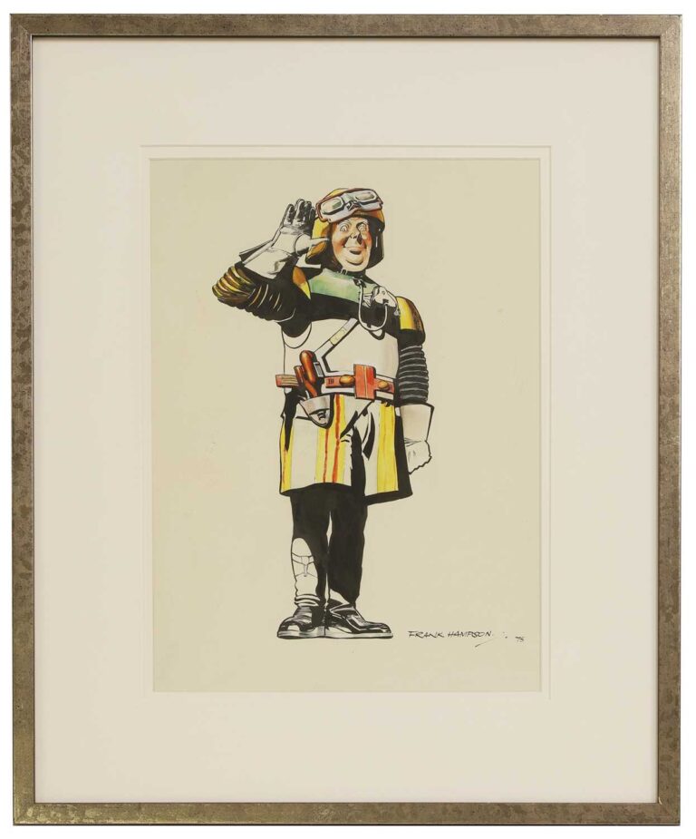 Three original “Dan Dare” portraits by Frank Hampson head to auction ...